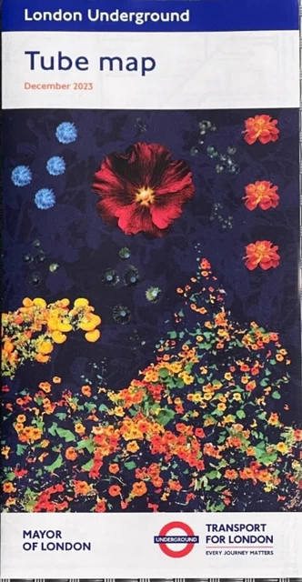 2 X LONDON Underground Pocket Tube Map December 2023 -TFL Travel ...