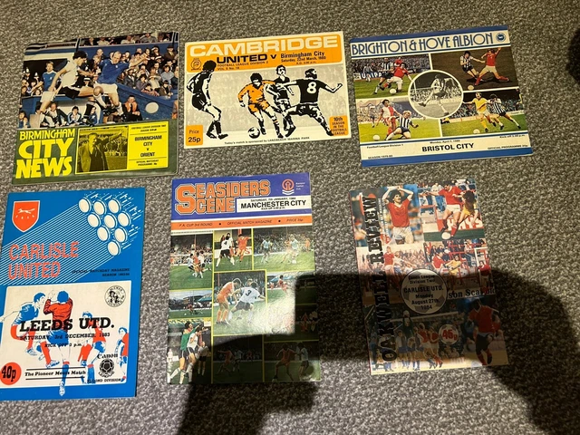 JOB LOT FOOTBALL Programmes x 14 1960s, 70s, 80s & 90 see description ...