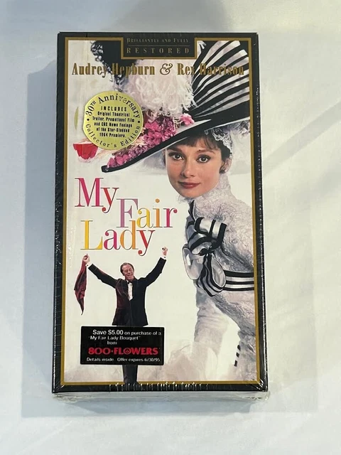 NEW AUDREY HEPBURN My Fair Lady VHS Factory Sealed Tape 30th Anniversary £6.19 - PicClick UK