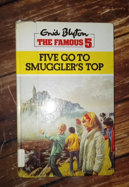 VINTAGE ENID BLYTON The Famous 5 Five Go To Smugglers Top Hardback Book ...