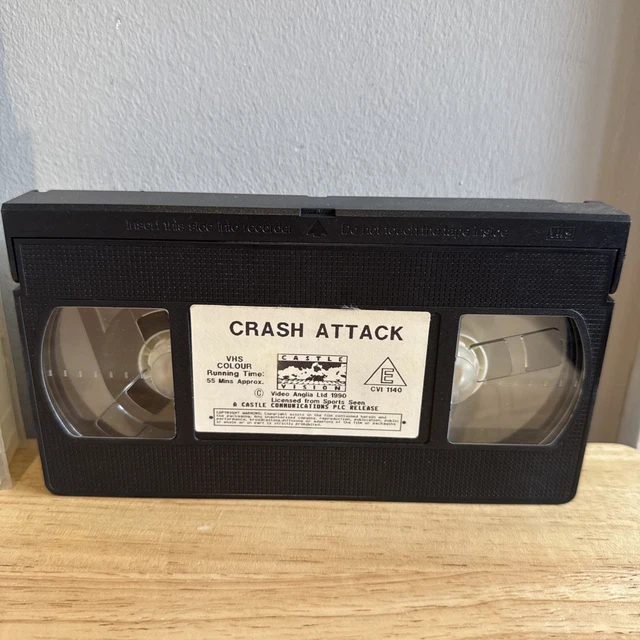 CRASH ATTACK VHS Tape Cassette Bangor Racing Caravan Racing Rally ...
