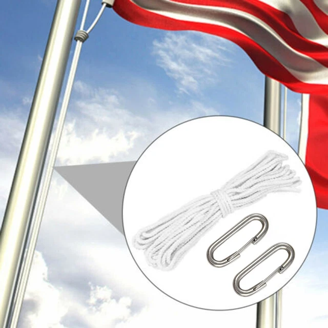ACCESSOIRE CORDE NYLON ext rieur drapeau poteau pi ces crochet corde ...