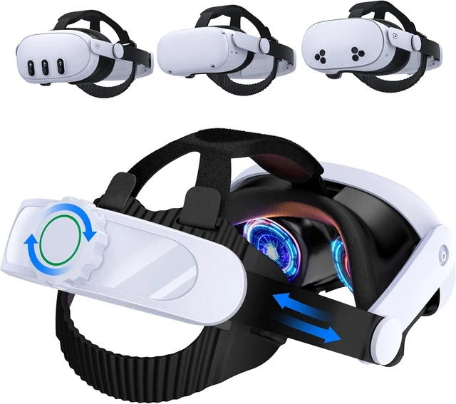 HEAD STRAP FOR Meta Quest 3S/Quest 3/Quest 2,Adjustable Elite Strap £19 ...