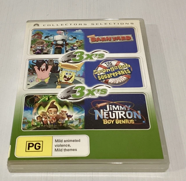 BARNYARD SPONGEBOB SQUAREPANTS The Movie Jimmy Neutron Boy Genius DVD ...