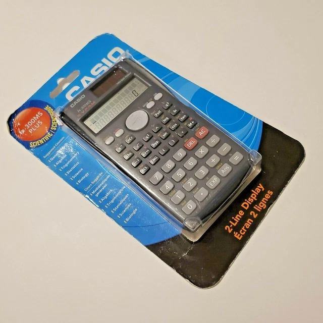 CASIO FX-300MS PLUS Scientific Calculator 2-Line Display College Test ...