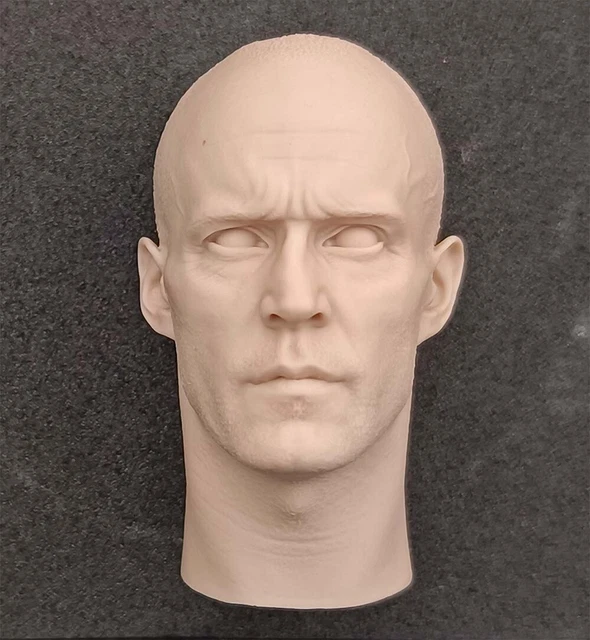 DIY 1/6 JASON Statham Head Sculpt Model Fit 12'' Male Muscle Figure ...