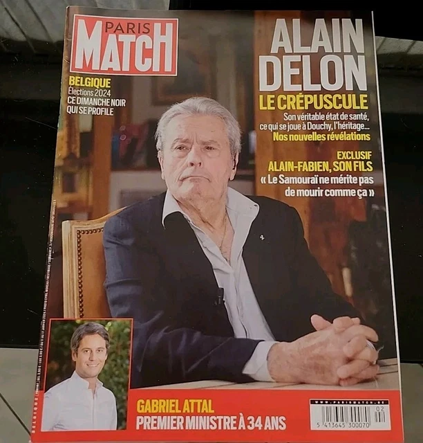 ALAIN DELON MAGAZINE Paris Match 2024 EUR 10,90 - PicClick FR