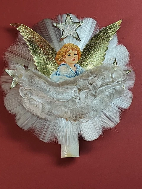 VINTAGE SPUN GLASS Angel Tree Topper 1950s £38.48 - PicClick UK