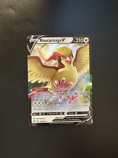 CARTE POKÉMON ROUCARNAGE V 137/196 - Origine Perdue EB11 FR Neuve EUR 0 ...