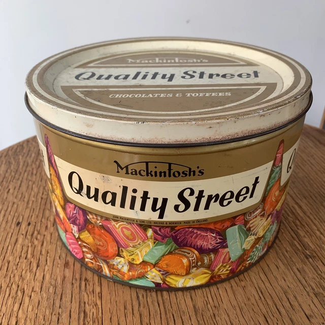 VINTAGE LARGE QUALITY Street Tin 1970’s Classic Mackintosh’s Chocolates ...