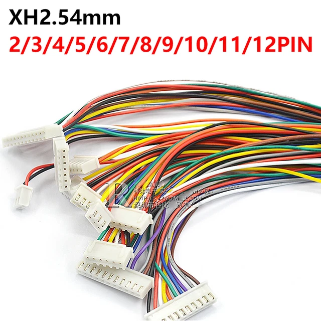 JST XH 2.54 2~12 Pin Battery Connector Plug Single Head With 300MM Wire ...