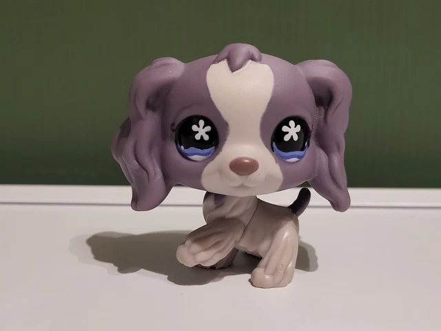 LPS #672 B Littlest Petshop Original Authentic Chien Epagneul Dog ...