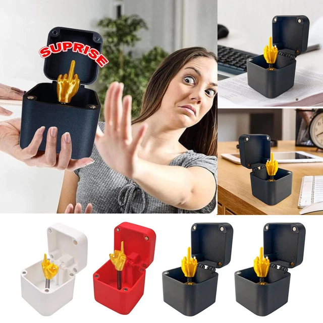 MIDDLE FINGER BOX,SPOOF Hand Prank up Gift Box,Middle Finger Surprise ...