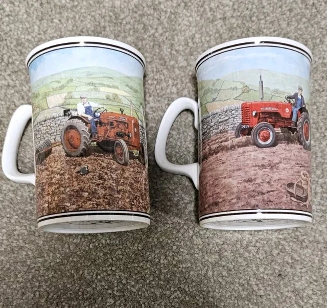 2 X BORDER Fine Arts Tractor Mugs - Turning Care, Lifting Pinks £14.99 ...