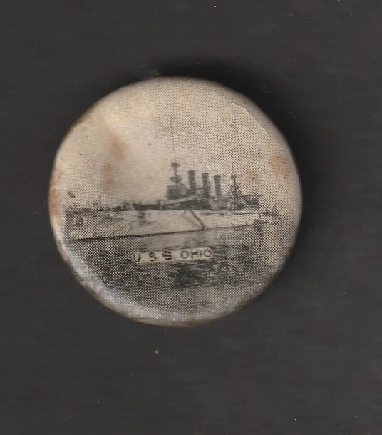 USA 1908 GREAT White fleet of USS OHIO, badge EUR 22,16 - PicClick IT