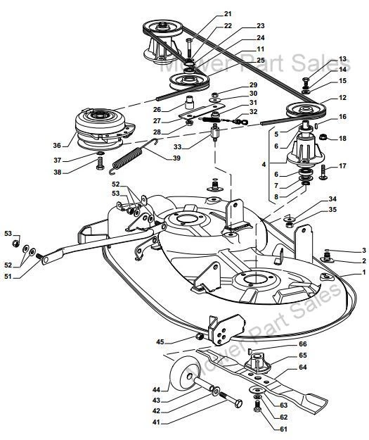 CUTTER DECK DRIVE Belt ATCO Atco GT38H GT38HR Side Discharge only ...