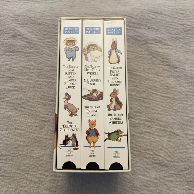 3 VHS BOX Set - Beatrix Potter THE WORLD of PETER RABBIT & FRIENDS 3 ...