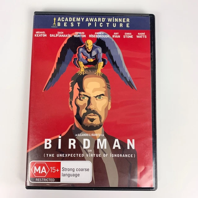 BIRDMAN (DVD, 2014) Michael Keaton Zach Galifianakis Edward Norton ...