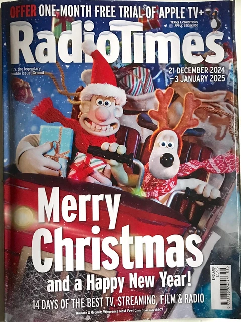 RADIO TIMES MERRY CHRISTMAS NEW YEAR DOUBLE ISSUE 21 Dec 2024 - 3 Jan ...
