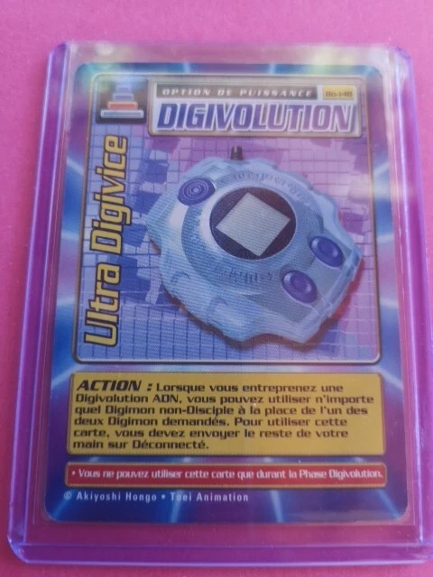 ULTRA DIGIVICE DIGIVOLUTION Carte Digimon Français Bandai 1999 Bo-148 ...