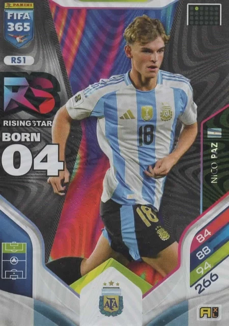 PANINI FIFA 365 2026 Rising Star RS 1 Nico Paz Argentina £0.87 ...
