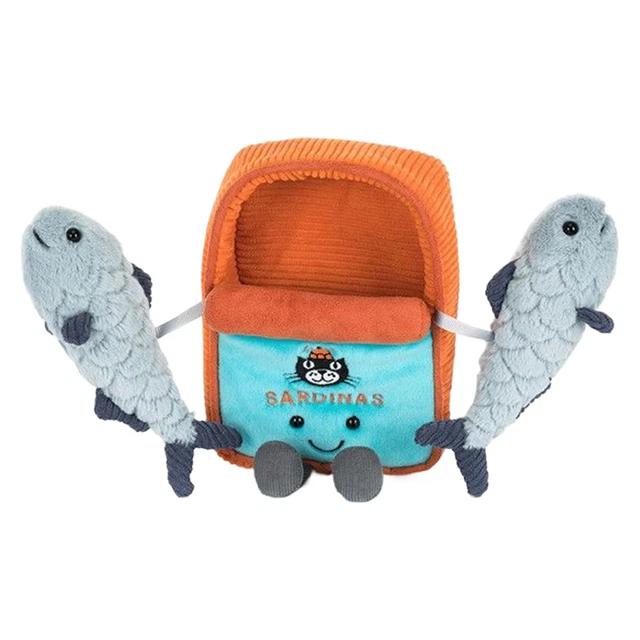 JELLYCAT AMUSEABLES SARDINE Tin - 100% Genuine, Brand New With Tag ...