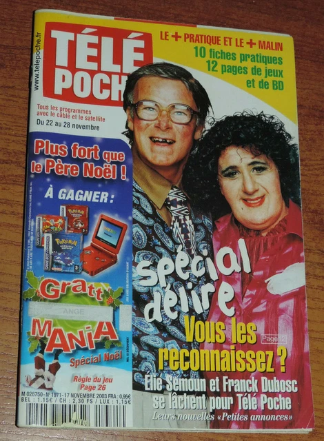 TELE POCHE N°1971 special elie semoun franck dubosc minogue collins van ...