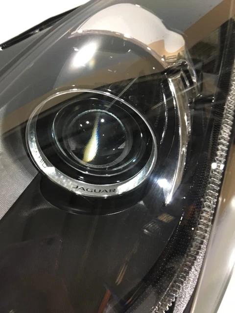 GENUINE JAGUAR F type HID LHD Chrome Headlight LH Europe Spec T2R18049 ...