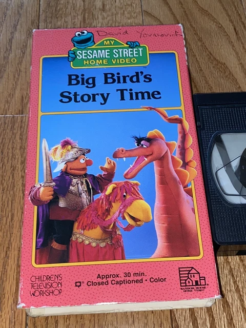BIG BIRD'S STORY Time VHS Tape 1987 Sesame Street Home Video Cartoon ...