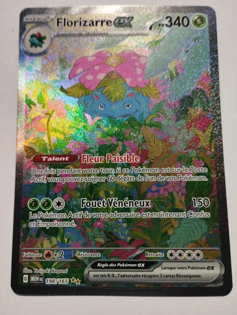 CARTE POKÉMON FLORIZARRE EX 198/165 Pokemon 151 Secrète Rare Ev03.5 ...