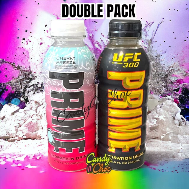 PRIME HYDRATION CHERRY Freeze Limited Edition & Prime UFC 300 USA ...
