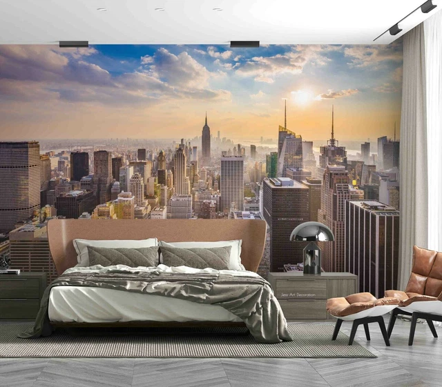 3D NEW YORK City Building Scenery Wallpaper Wall Murals Removable ...