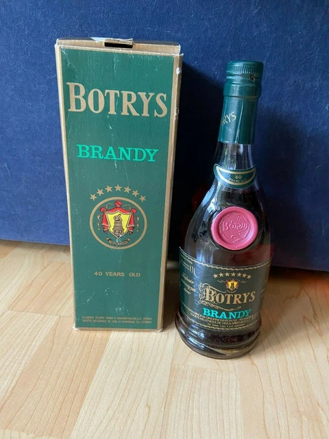 BOTRYS BRANDY 40 Jahre alt Kellerfund 700ml 41% Neu OVP EUR 32,23 ...