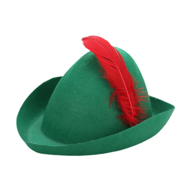 FELT ROBIN HOOD Hat Green Dress up Prop for Masquerade Cosplay ...