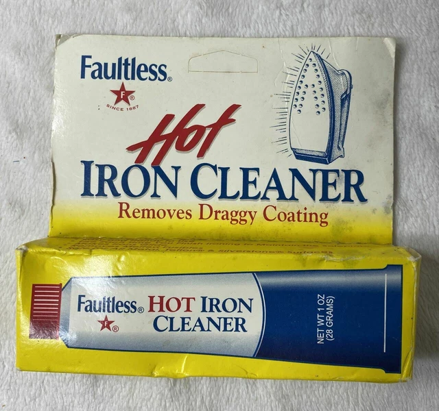 VINTAGE FAULTLESS HOT Iron Cleaner in Original Box - 1980's £5.45 ...