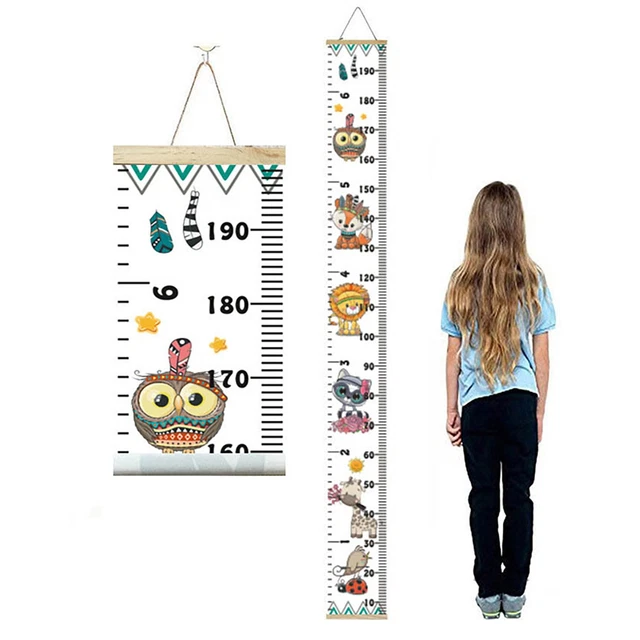 CHILDREN GROWTH CHART Height Hanging Kids Growth Chart Ruler Height for ...