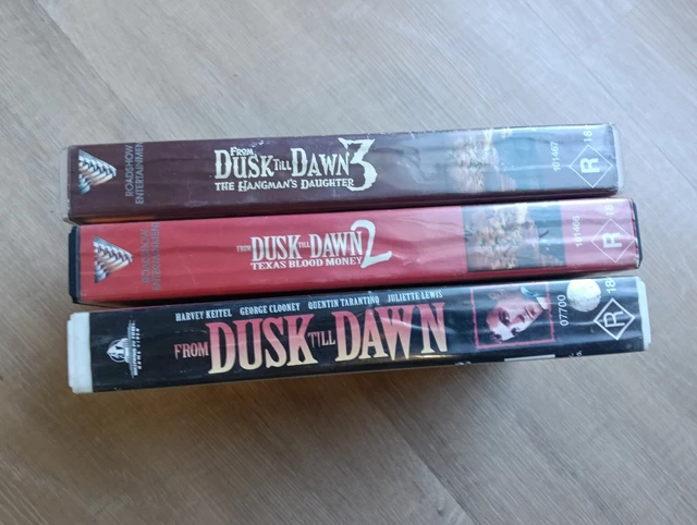 FROM DUSK TILL Dawn Trilogy VHS Set Quentin Tarantino Rodriguez Big Box ...