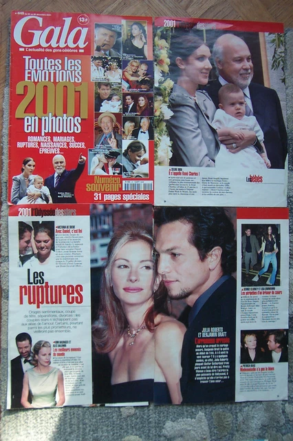 CÉLINE DION, PHIL Collins,Julia Roberts, Pierce Brosman , clipping 7 ...