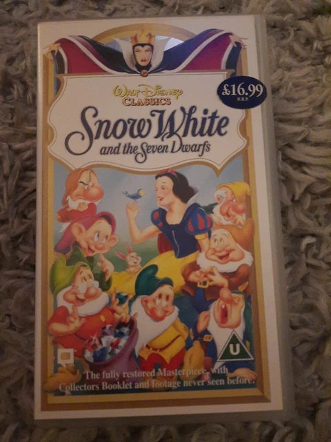 SNOW WHITE AND The Seven Dwarfs VHS Video Cassette Walt Disney Classics ...