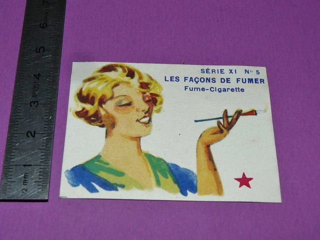 RARE CHROMO 1935 JOSEPH-MILLIAT Façons de fumer : FUME-CIGARETTE EUR 3 ...