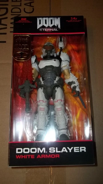 MCFARLANE EXCLUSIVE DOOM Slayer White Armor Figure Unopened Rare EUR 51 ...