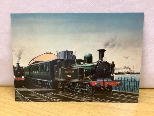 SOUTHERN RAILWAY TRAINS at Ryde pier head, Isle of Wight Railway Co ...
