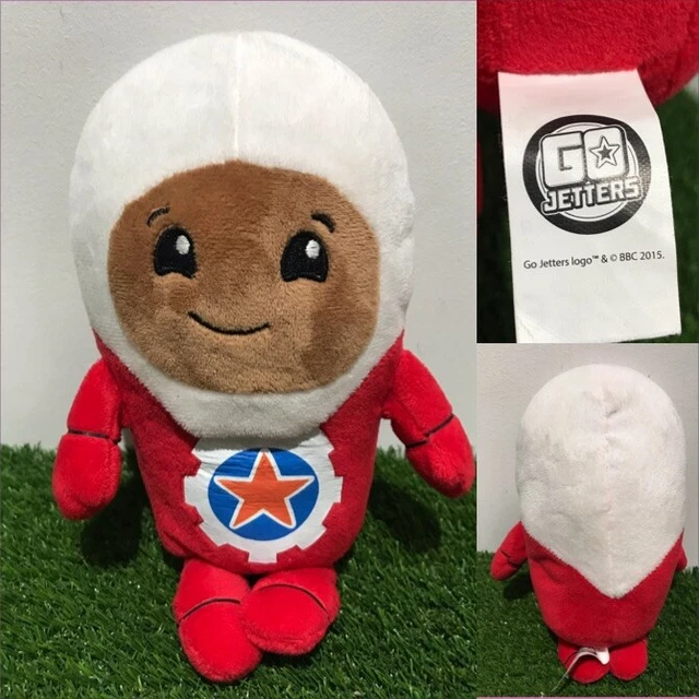 GO JETTERS CBEEBIES Lars Plush Soft Toy Rare 8" Red £15.99 - PicClick UK