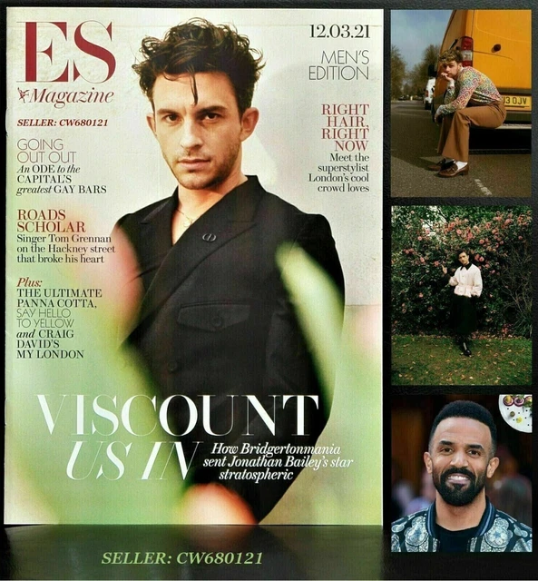 JONATHAN BAILEY BRIDGERTON Tom Grennan Craig David Es Magazine Mars ...