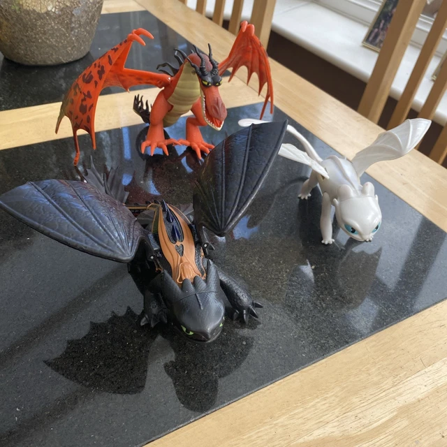 HOW TO TRAIN Your Dragon Toothless Night Fury Figure bundle x 3 2018 £ ...