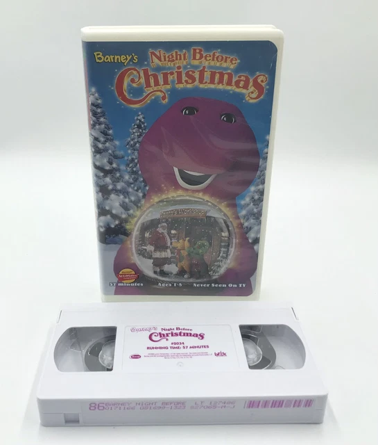 BARNEY: BARNEY’S NIGHT Before Christmas (VHS, 1999) $9.33 - PicClick CA