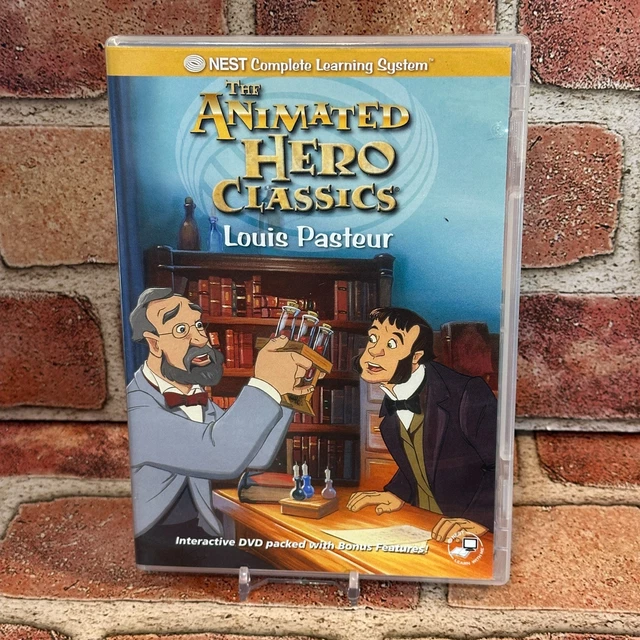 ANIMATED HERO CLASSICS Louis Pasteur DVD Used NEST Educational History ...