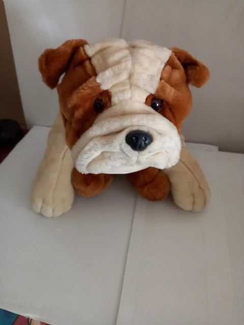 LARGE KEEL TOYS Simply Soft Collection English Bulldog Buster Plush ...