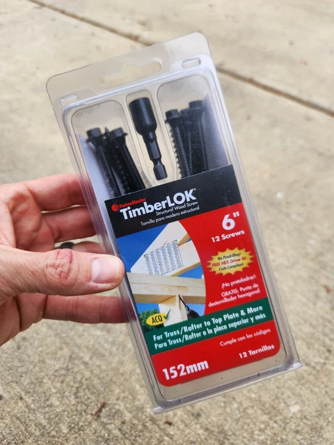 TIMBERLOK FMTLOK06-12 Structural Wood Screw 6" 152mm 12 Screws £12.54 ...