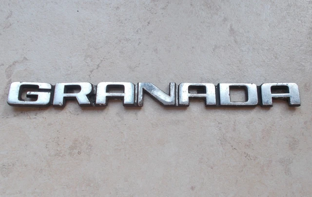 ANCIEN INSIGNE EMBLÈME FORD Granada mascotte plaque badge voiture auto ...
